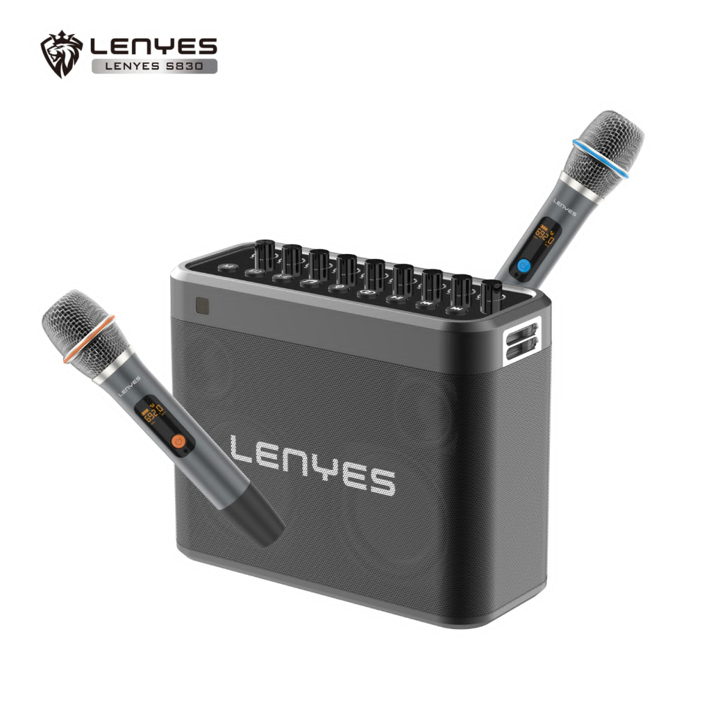 Jual LENYES S830 160W KTV Wireless Speaker + Microphone Karaoke ...
