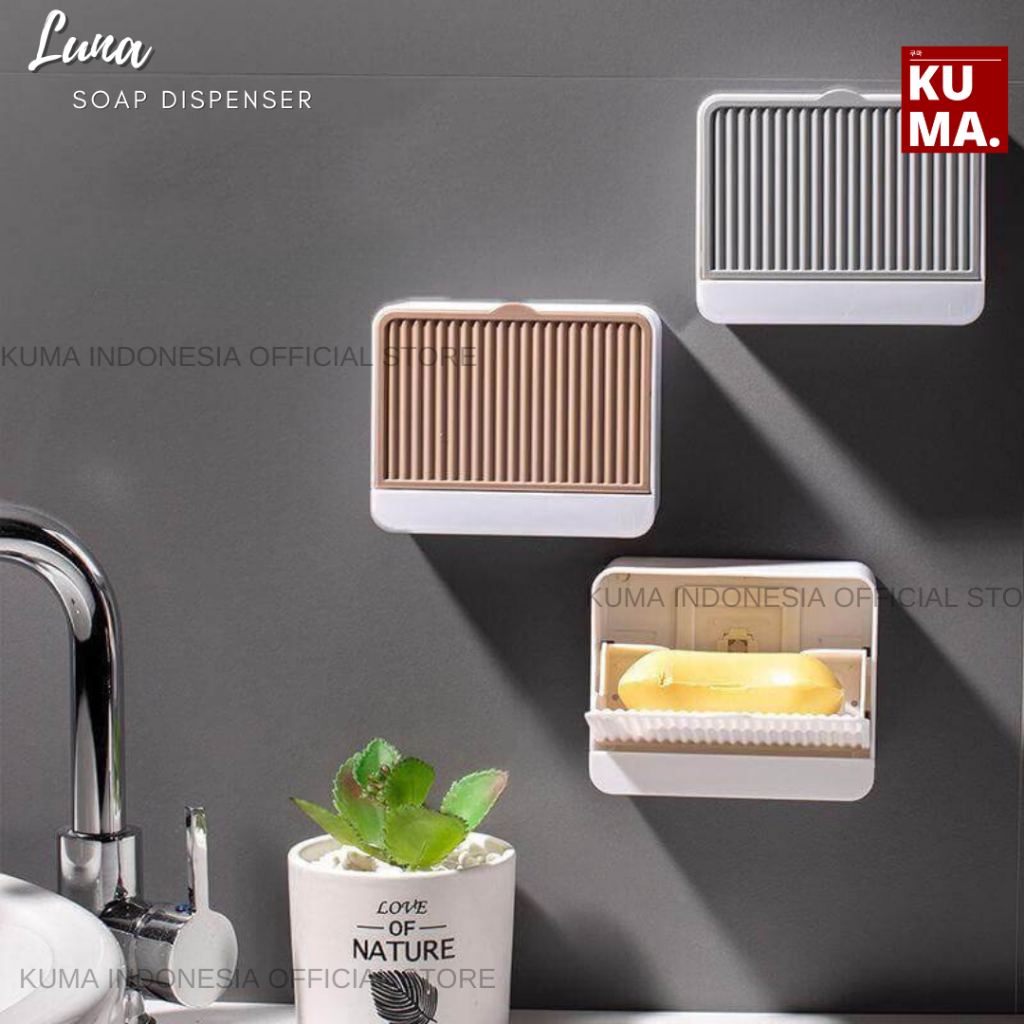Jual KUMA Luna Tempat Sabun Dinding Tempel Aesthetic Tempat Sabun ...