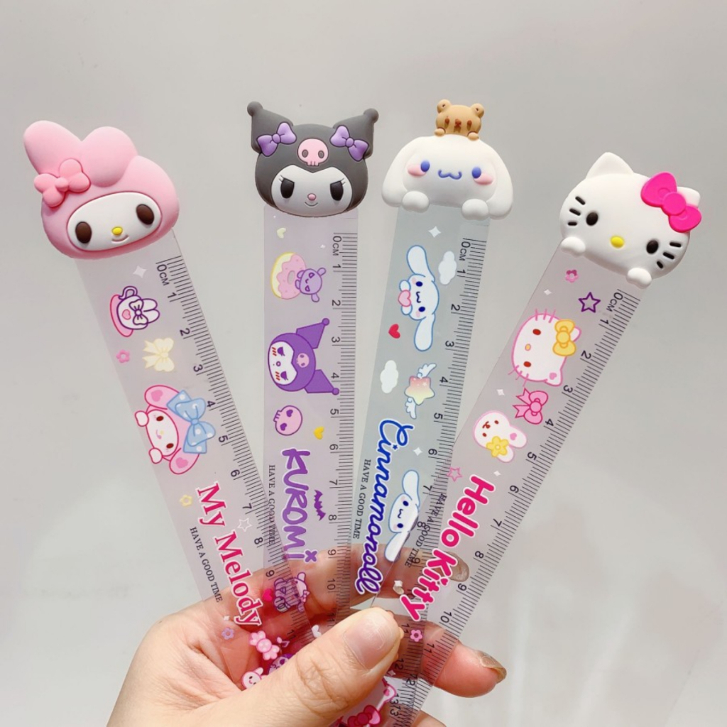 Jual Penggaris Karakter 15cm Penggaris Motif Sanrio 3d Kuromi Chinamon ...