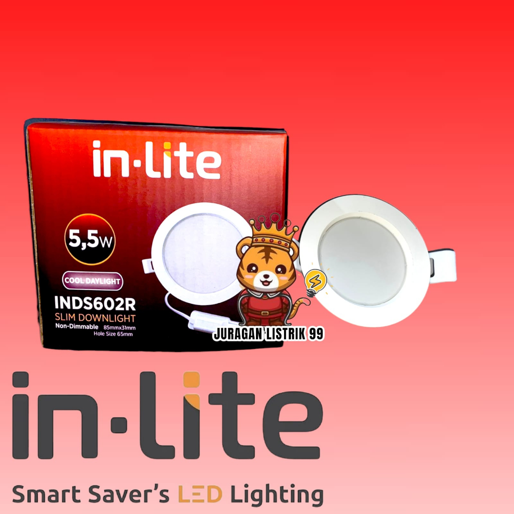 Jual INLITE MINI DOWNLIGHT LAMPU PANEL SLIM BULAT 5.5W 7.5W 12W 16W 18W ...