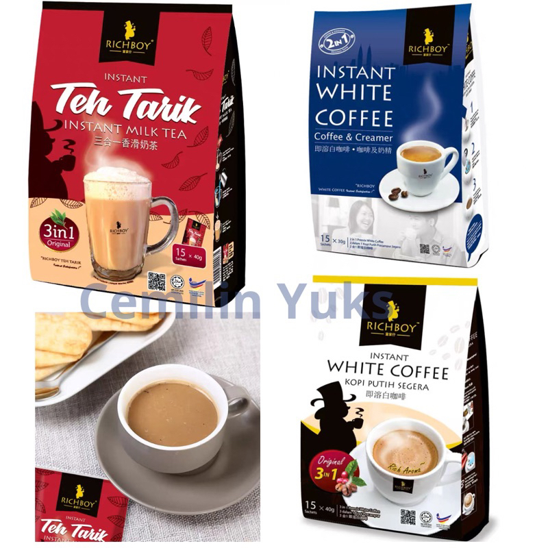 Jual Richboy Instant White Coffee 3in1 Richboy Teh Tarik Malaysia ...