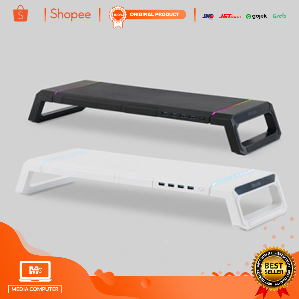 Jual STAND MONITOR RGB REXUS FP03 USB 3.0 | Shopee Indonesia
