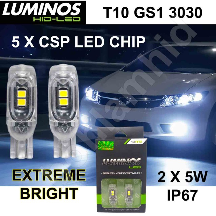 Jual Lampu LED Kota / Senja / Kabin HARRIER T10 LUXIMOS GS1 5W CSP CHIP | Shopee Indonesia