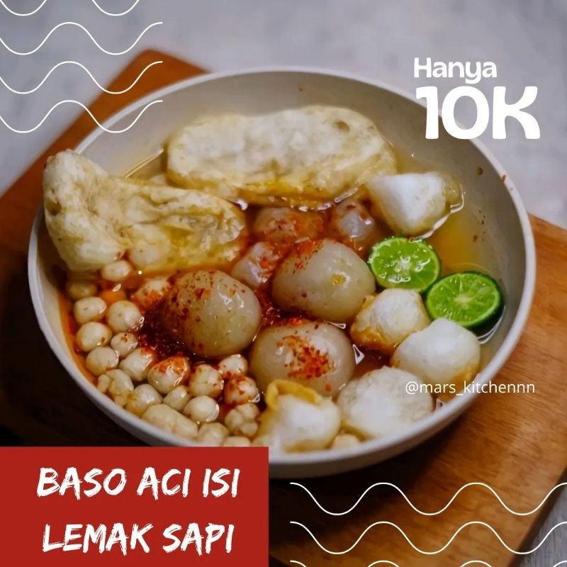 Jual Baso Aci Original isi Lemak Sapi | Baso Aci Jando/Tetelan Sapi ...