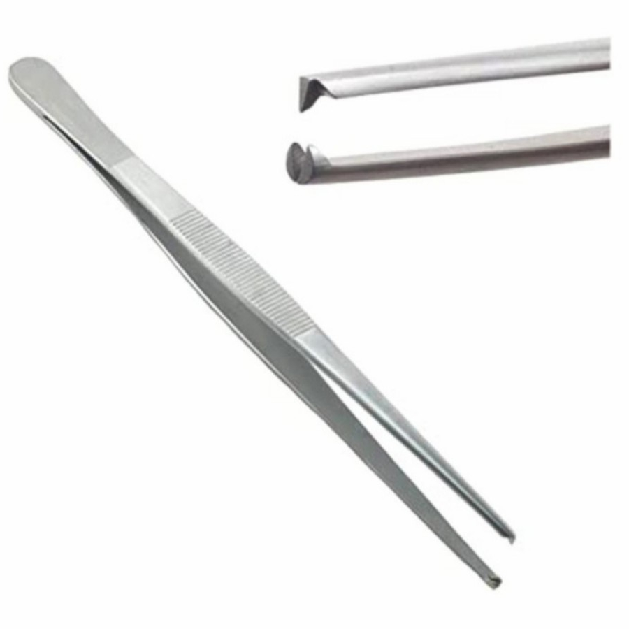 Jual Pincet Cirugis 18 cm. Pinset Chirugis 18cm. Tissue Forceps 18cm. P ...
