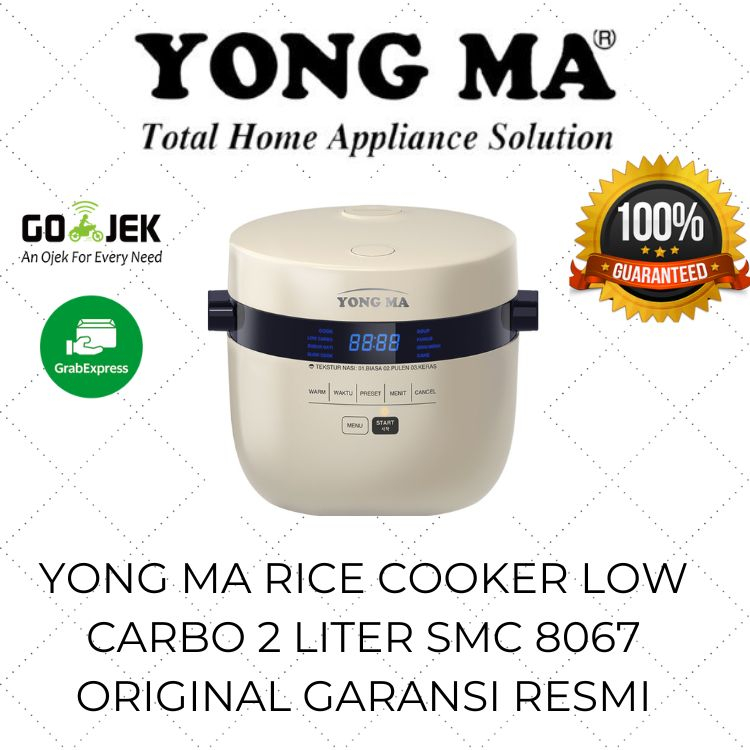 Jual Yong Ma Rice Cooker Low Carbo Digital 2 Liter Stainless Steel ...