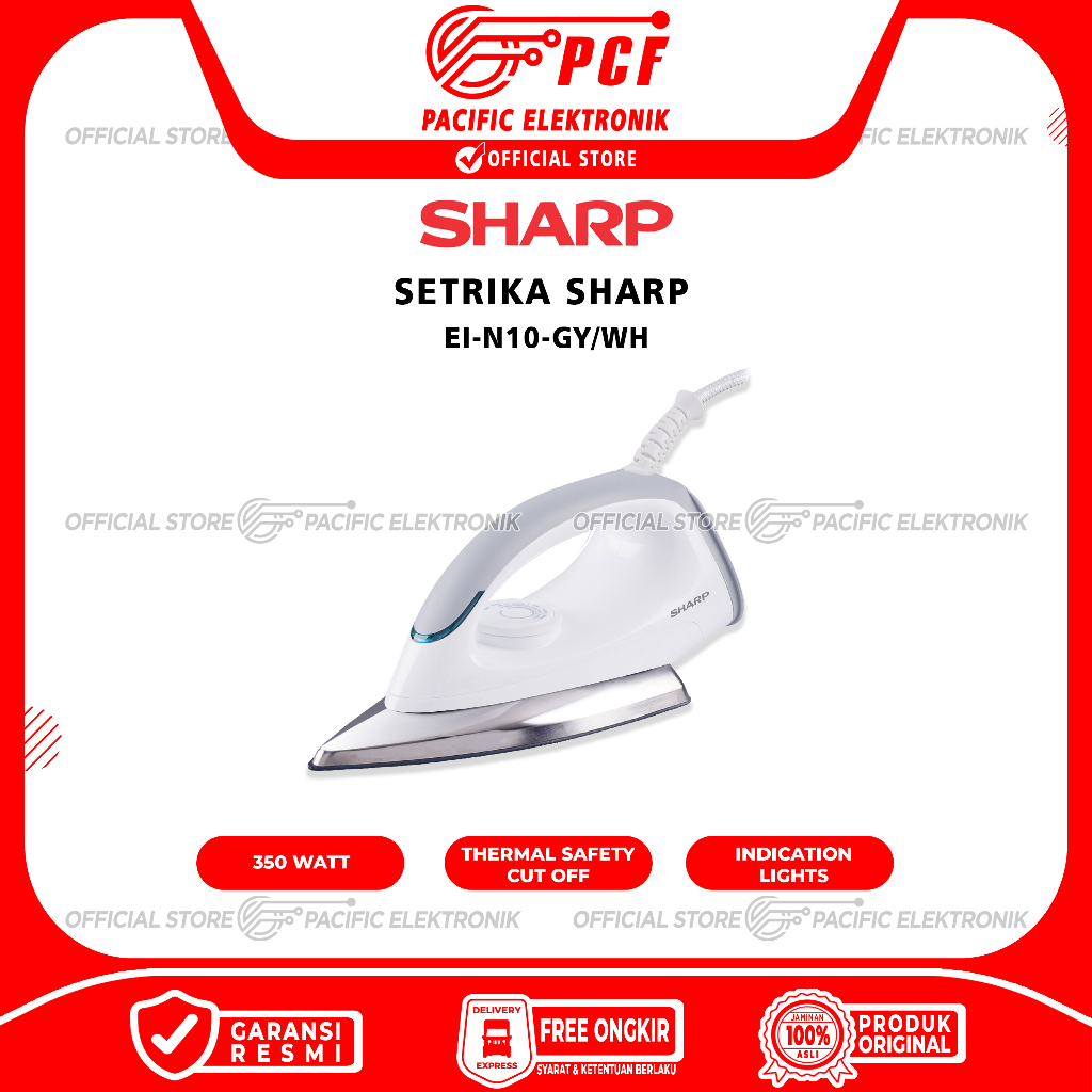 Jual Setrika Sharp EL-N10WH/GY / ELN10 / EL N10 | Shopee Indonesia
