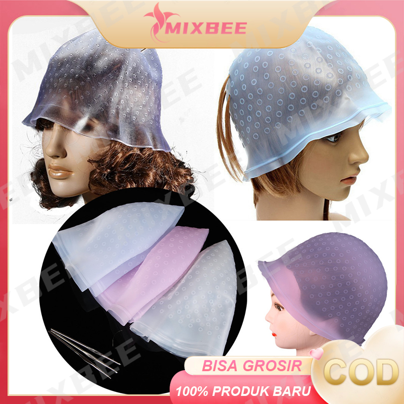 Jual Topi Highlight Bleaching Pewarnaan Topi Cat Rambut Silikon Highlight Bleaching Semir Hair ...