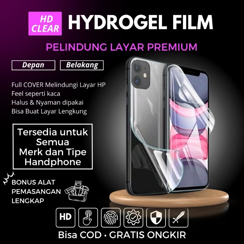 Jual Hydrogel Clear HD sentuhan Seperti Kaca semua Tipe READY | Shopee ...