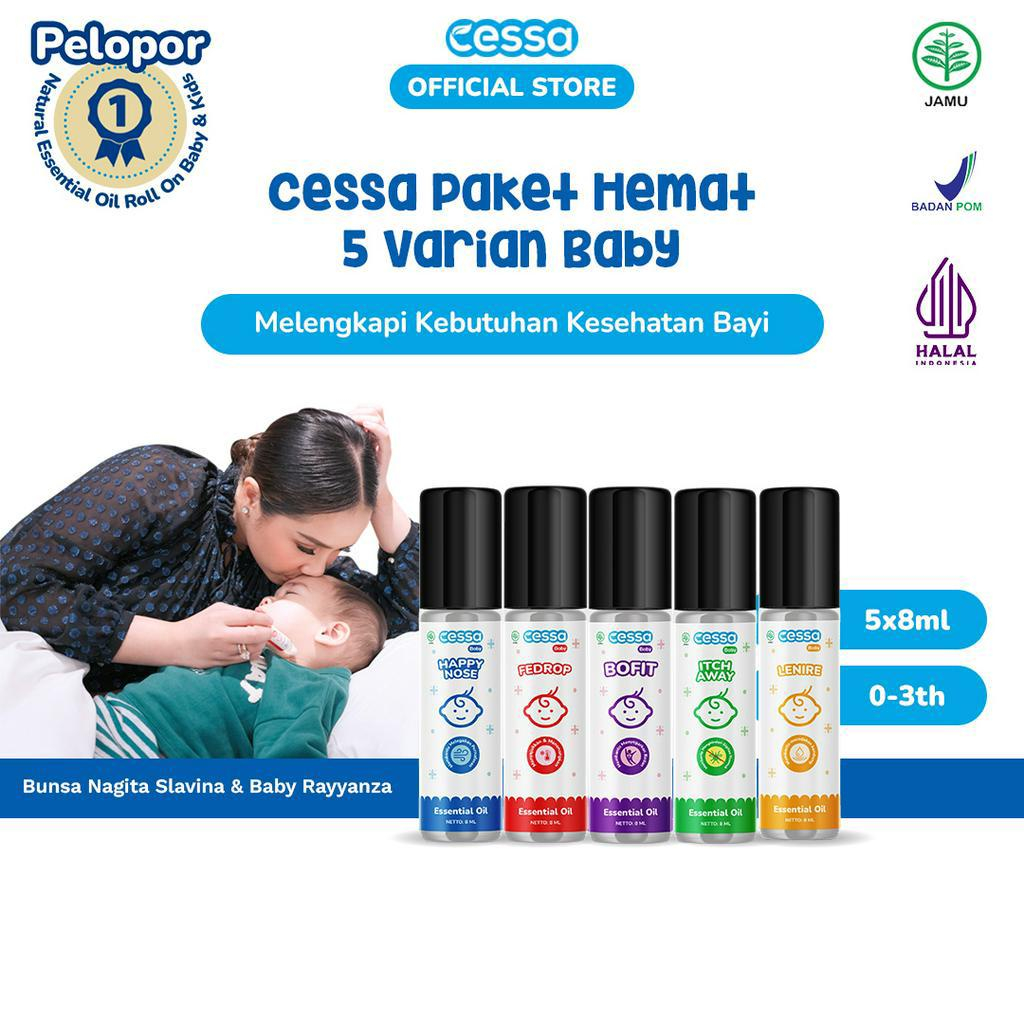 Jual CESSA Baby Kids Natural Essential Oil 8mL || Natural Essential Oil Cessa Biru Cough N Flu ...