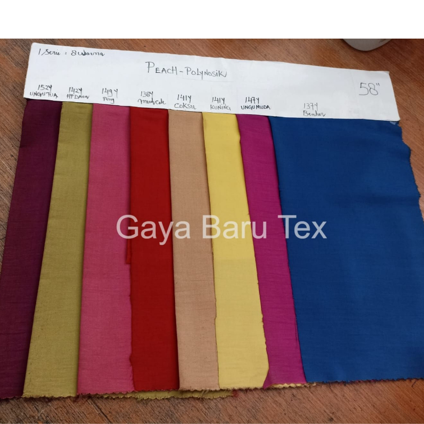 Jual Kain / Peach Polynosic 58" (PP) | Shopee Indonesia