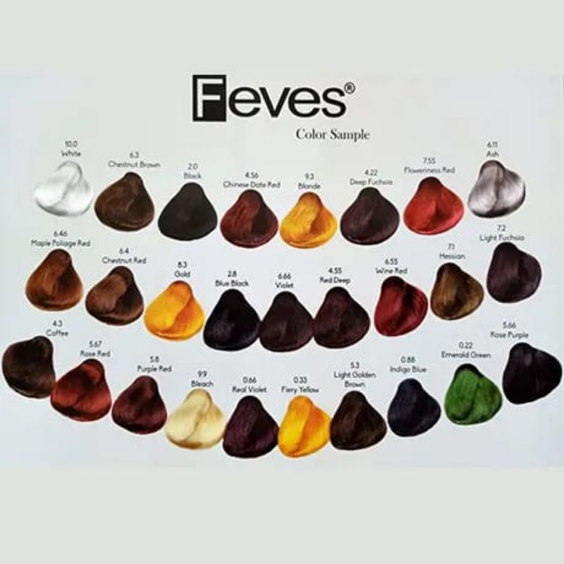 Jual Pewarna rambut Feves hair color | Shopee Indonesia