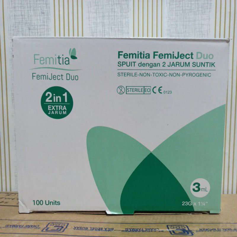 Jual ORIGINAL femitia duo 2 in 1 per box isi 100 | Shopee Indonesia