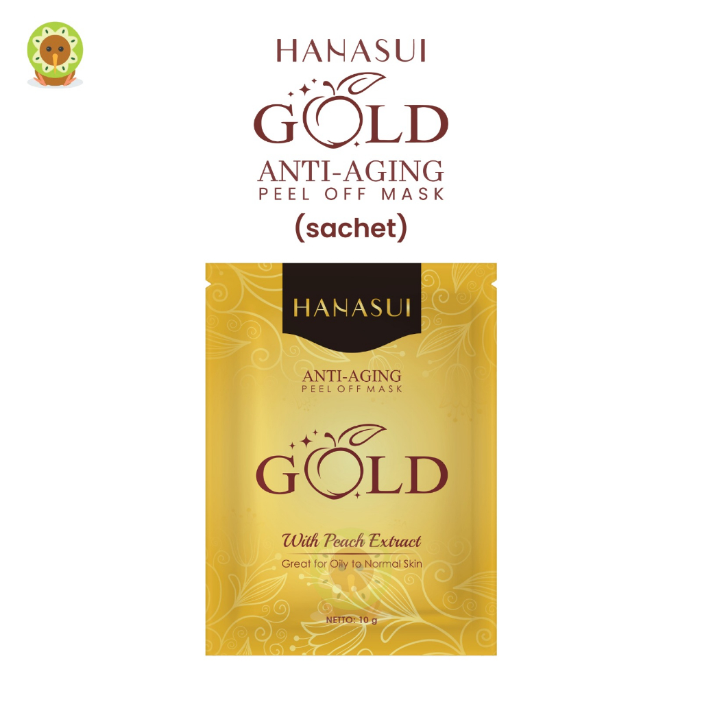 Jual [ SACHET ] HANASUI GOLD MASK PEEL OFF - MASKER GOLD NATURGO ...