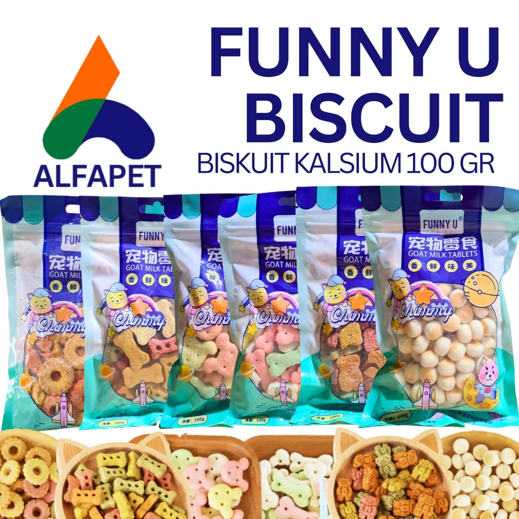 Jual FUNNY U GOAT MILK SNACK KALSIUM KUCING ANJING CEMILAN TREAT ...