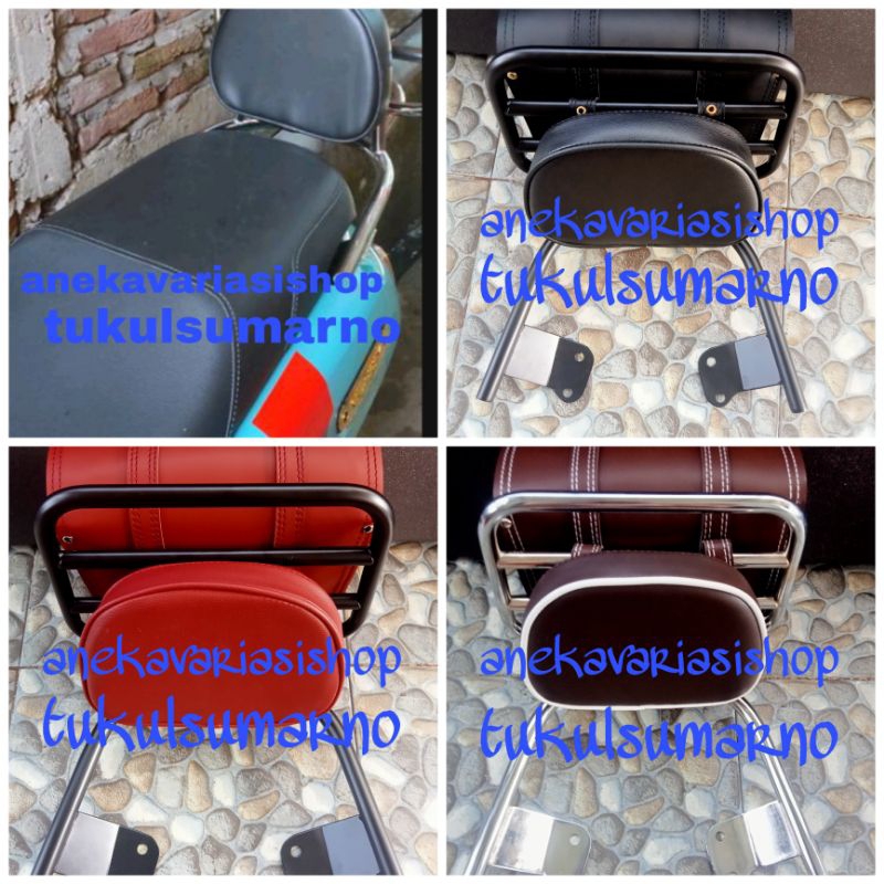 Jual Back Rack + bantalan belakang + side bag Yamaha Fazzio , Grand ...