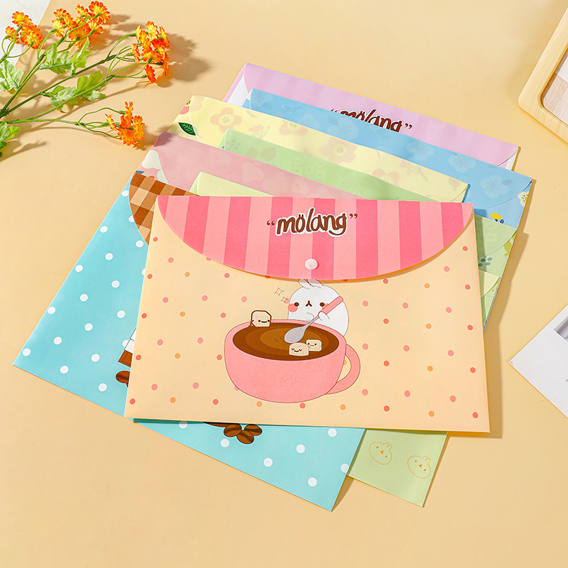 Jual Folder amplop PVC /Organizer kertas A4 motif kartun bunga | Shopee ...