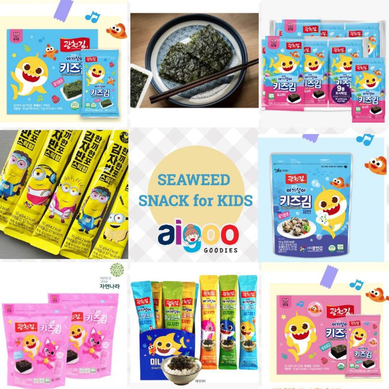 Jual KOREAN SEAWEED SNACKS FOR KIDS / CAMILAN SEHAT RUMPUT LAUT KOREA ...