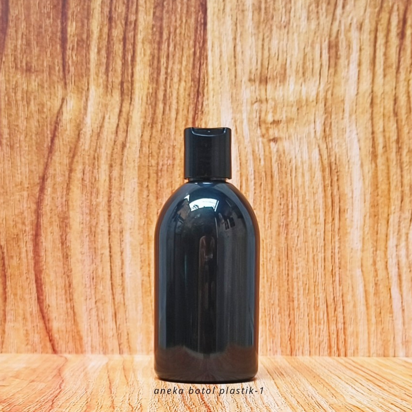 Jual Botol Prestop 250ml Oval Pet Hitam / Botol 250ml Hitam Tutup ...