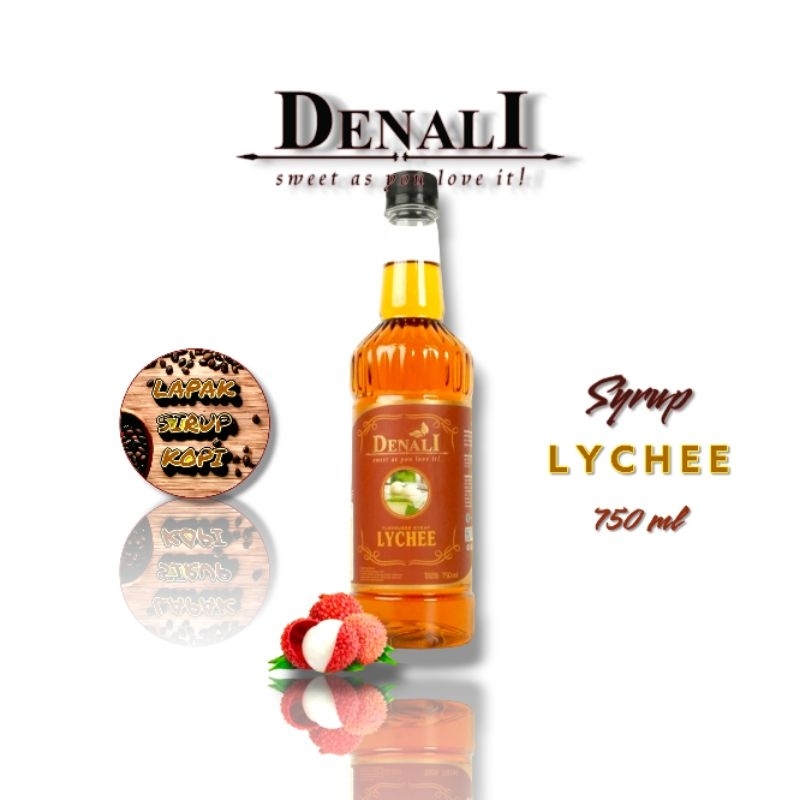 Jual Denali - Lychee syrup 750ml - sirup minuman rasa leci | Shopee ...