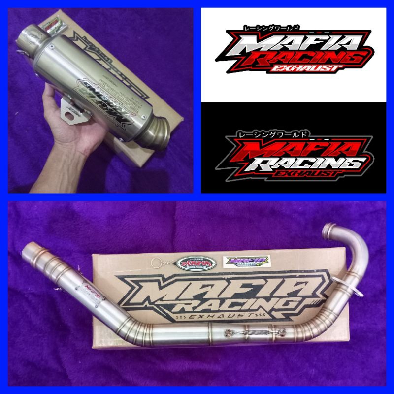 Jual knalpot racing original MAFIA racing exhaust PNP satria Fu karbu ...