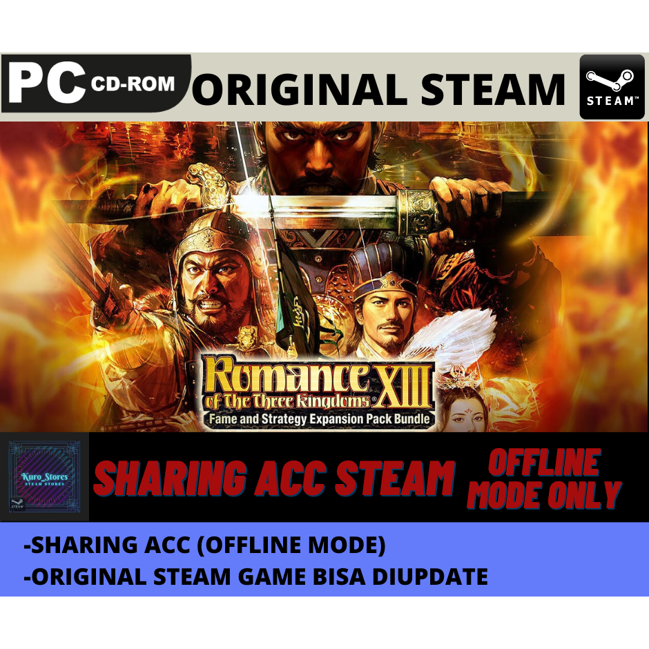 Jual Romance of The Three Kingdoms 13 / ROTTK 13 PC Game Steam Sharing ...