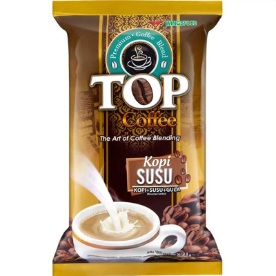Jual Top kopi rasa kopi susu 3 in 1 Rencengan | Shopee Indonesia