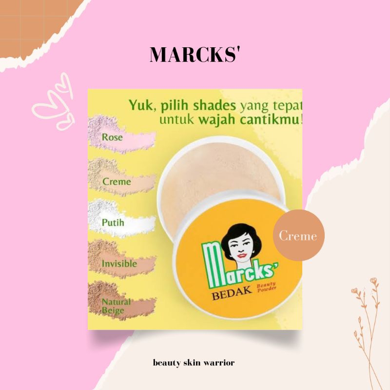 Jual Marcks Bedak Beauty Powder - Creme | Shopee Indonesia