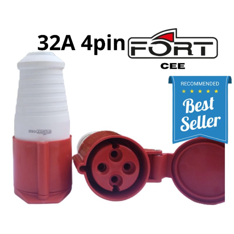 Jual Mobile Mounting female 4P 32A 224 Waterproof Connector IP44 ...