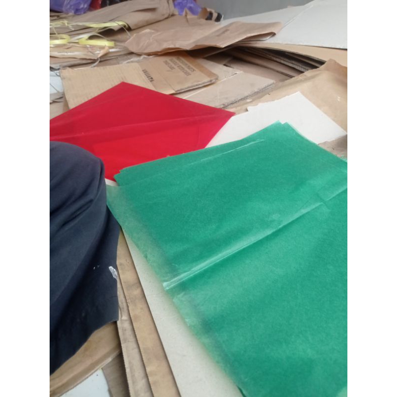 Jual kertas layangan warna hijau dan merah, campur dapat 300 pcs ...