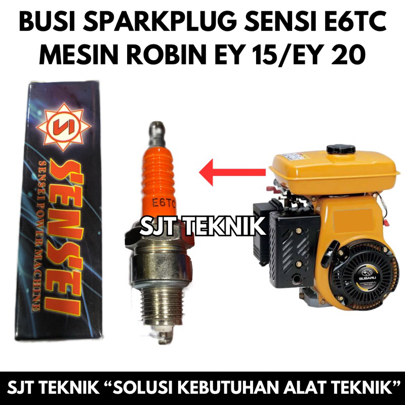 Jual Busi mesin robin penggerak bensin serbaguna robin ey15 ey20 busi sensei E6TC | Shopee Indonesia