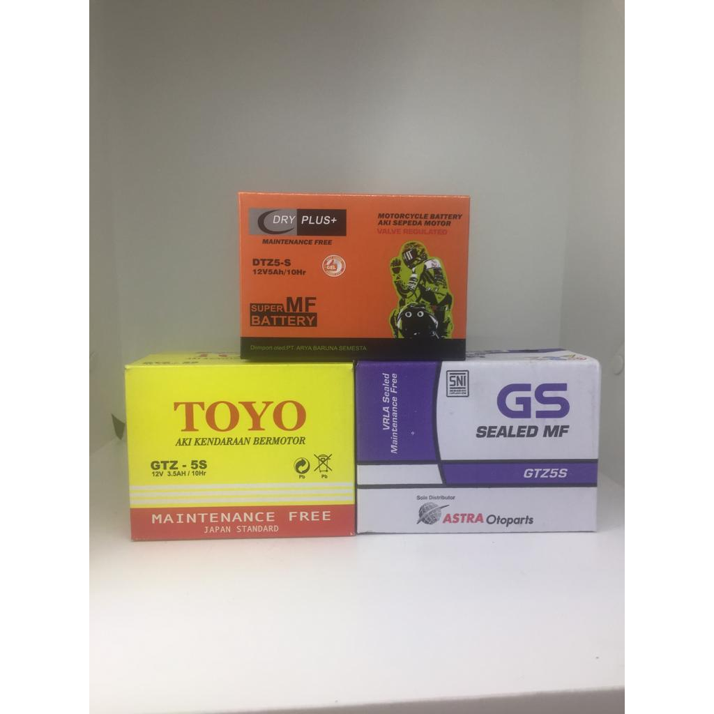 Jual Aki Kering Motor Type GTZ5S & DTZ5S MF Maintenance Free Aki Kering ...