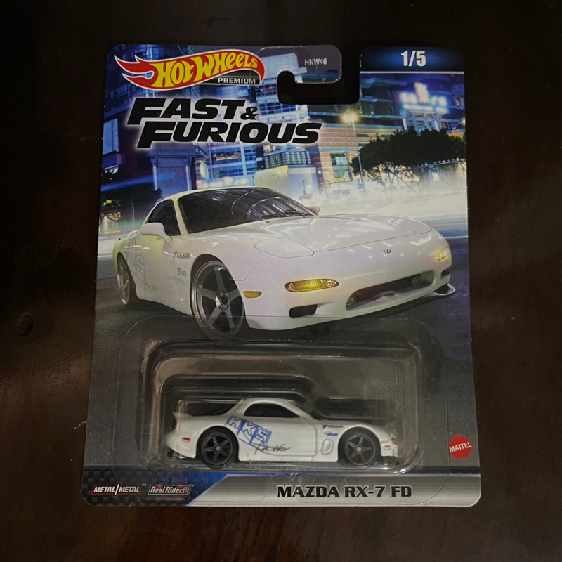 Jual Hot Wheels Premium Fast Furious Mazda RX7 FD HKS putih white ...