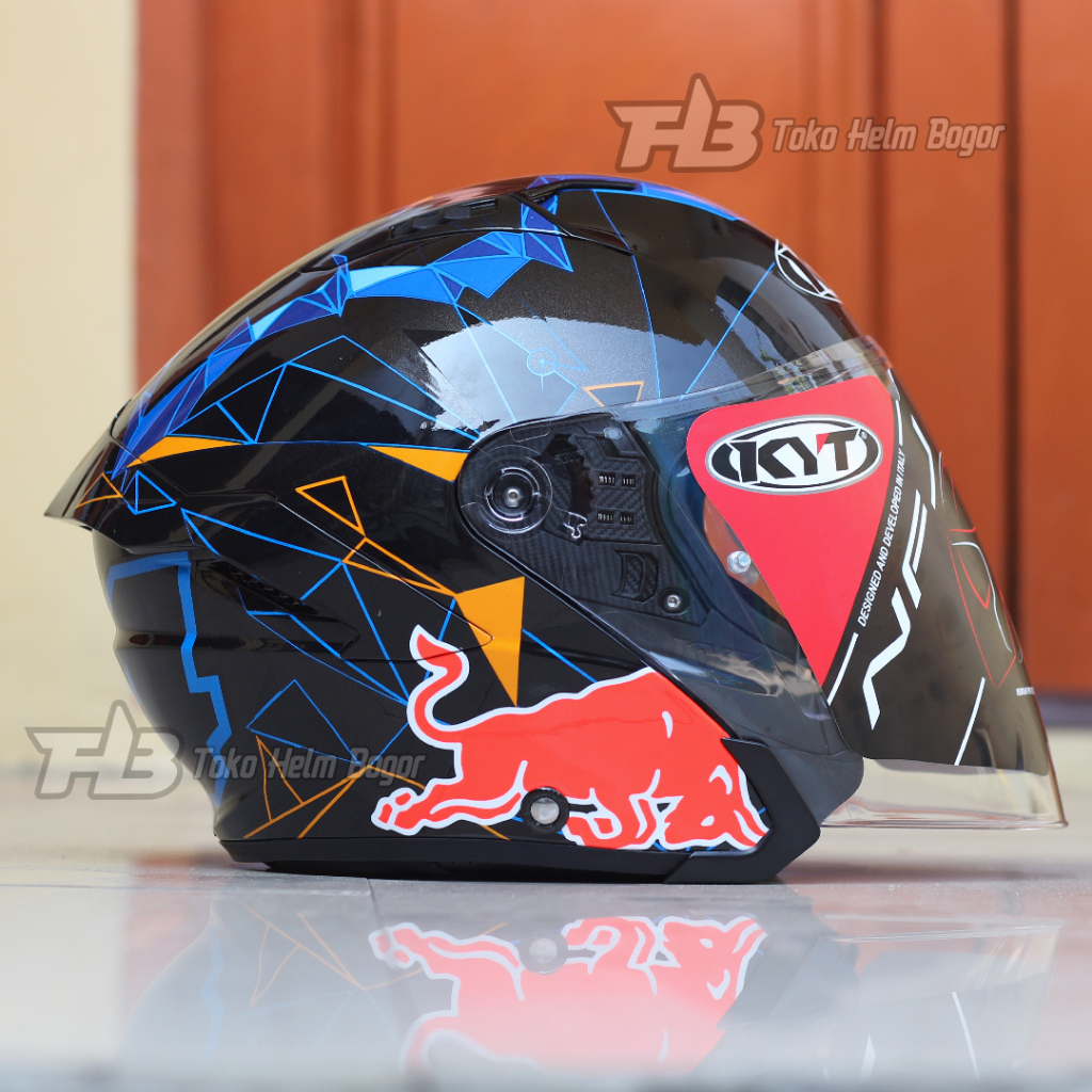 Jual KYT NFJ Custom motif Pol Espargaro Black | Shopee Indonesia