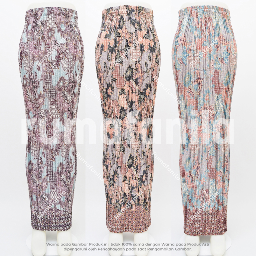 Jual Rok Batik Modern Bawahan Kebaya Wisuda Jumbo Rok Plisket Span Wiru ...