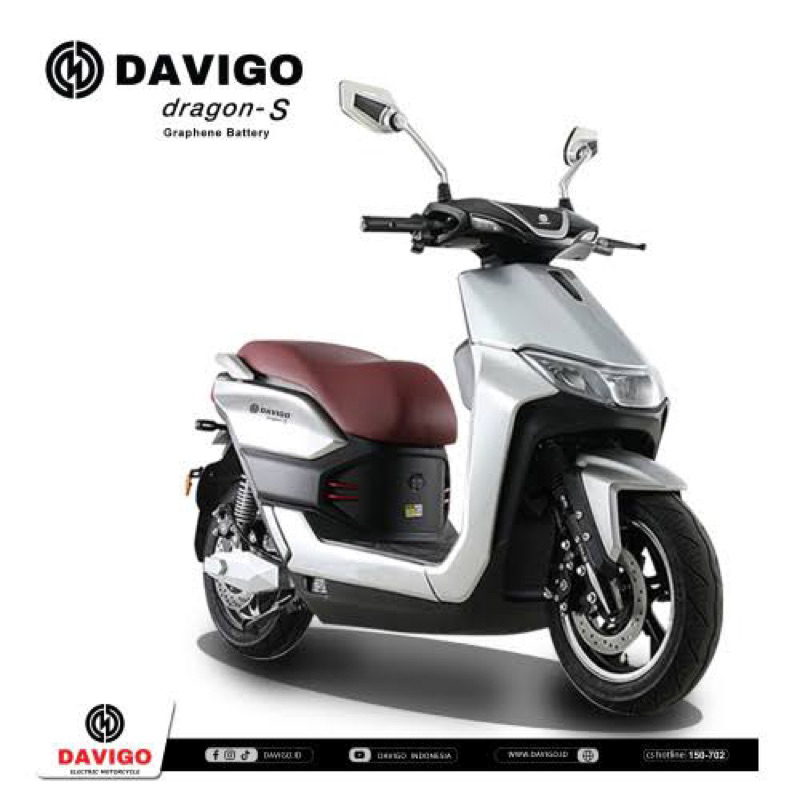 Jual Motor Listrik Davigo Dragon S | Shopee Indonesia