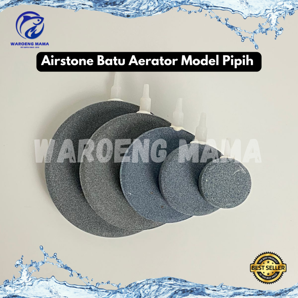 Jual Batu Aerator Bentuk Pipih Bulat Ukuran airstone batu gelembung ...