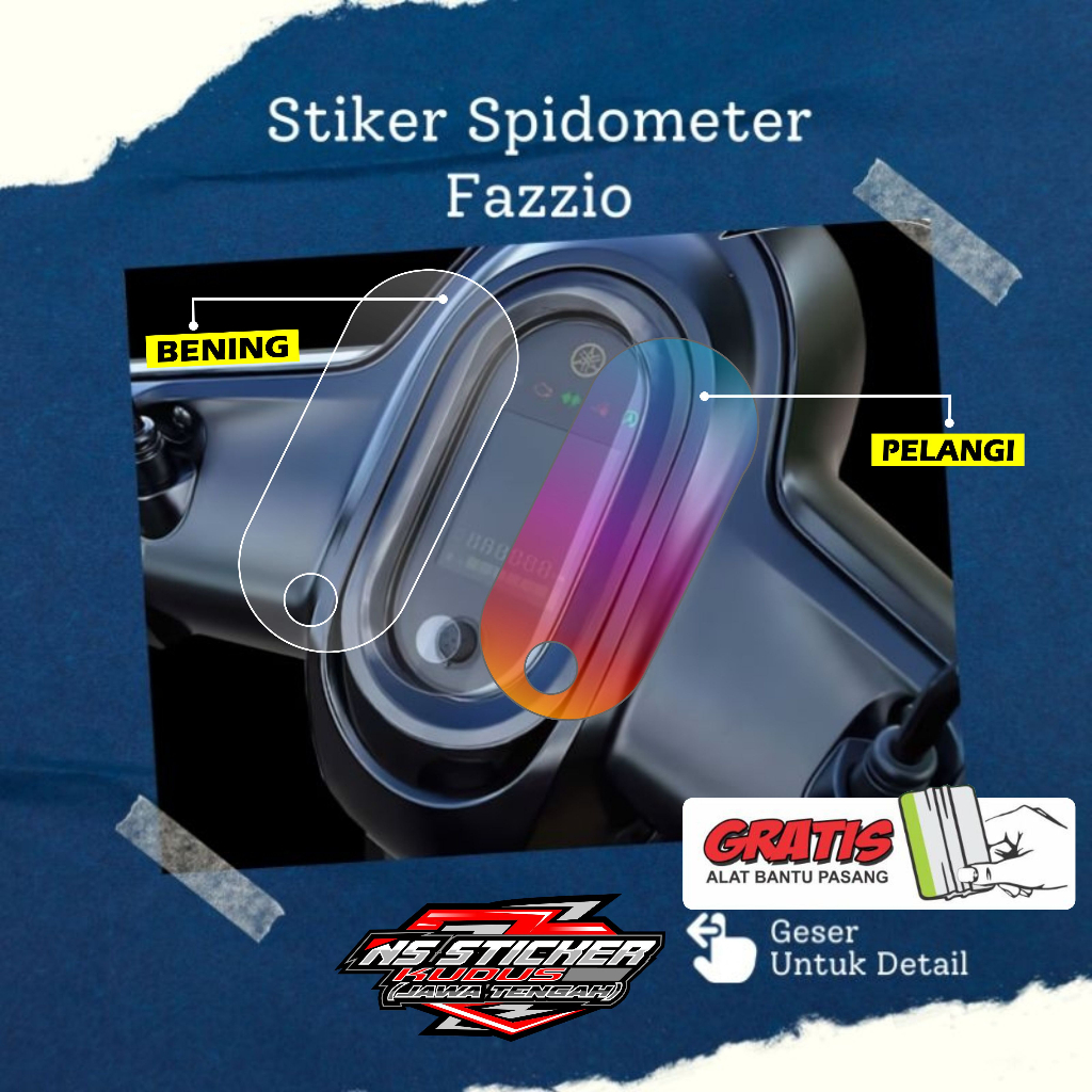 Jual PELINDUNG KACA SPEEDOMETER YAMAHA FAZZIO / ANTI GORES SPEEDOMETER ...