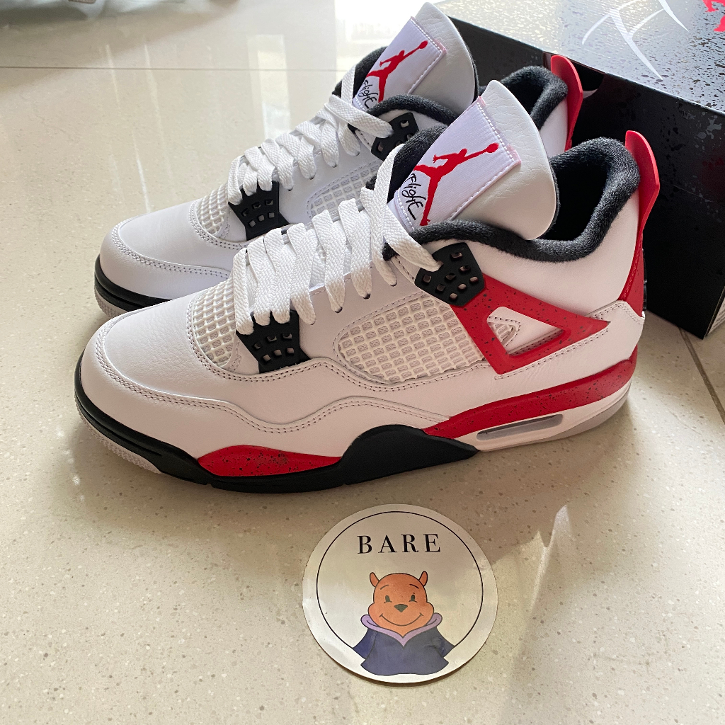 Jual Air Jordan 4 Retro Red Cement [DH6927-161] [408452-161] | Shopee ...