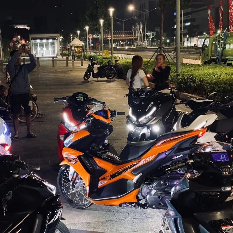 Jual STRIPPING COSTUM YAMAHA NEW AEROX CONNECTED TERBARU TRANSPARAN ...