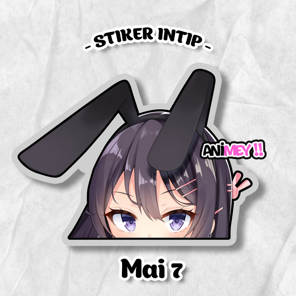 Jual Stiker Intip Mai Sakurajima / Sticker Anime Waterproof | Shopee ...
