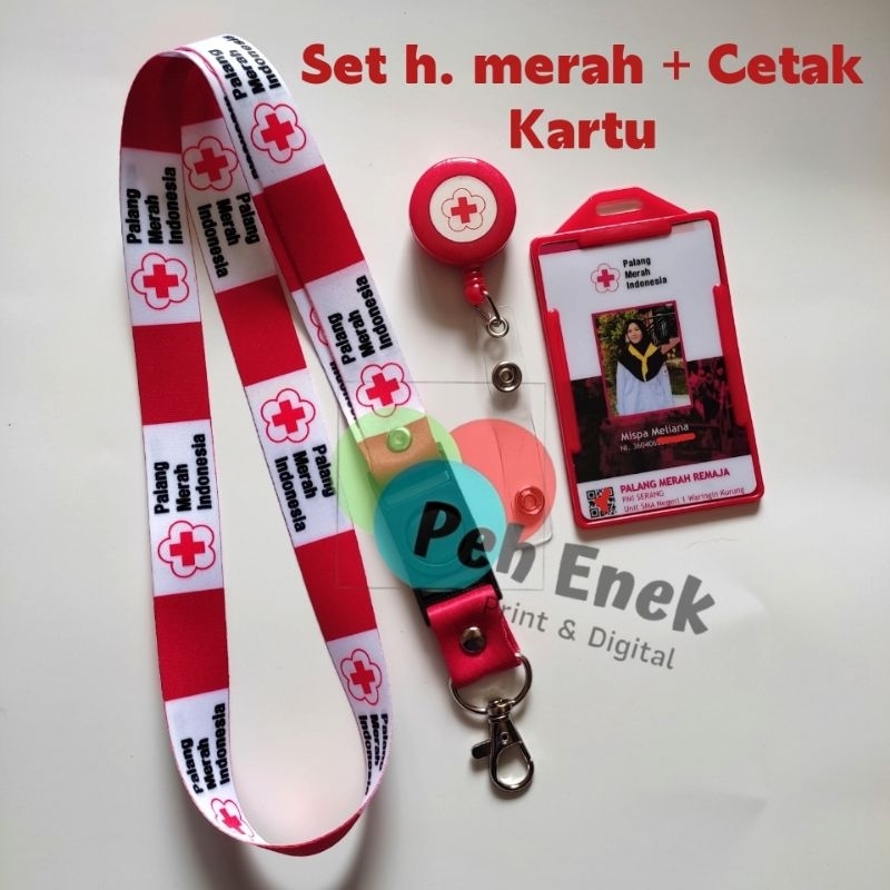 Jual Tali id card Palang Merah[ Lanyard PMI Lanyard palang merah ...