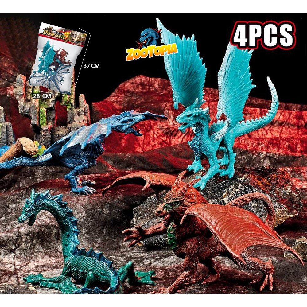 Jual Mainan Anak Dinosaurus Naga Dino Dinosaurus Karet Ukuran Besar ...