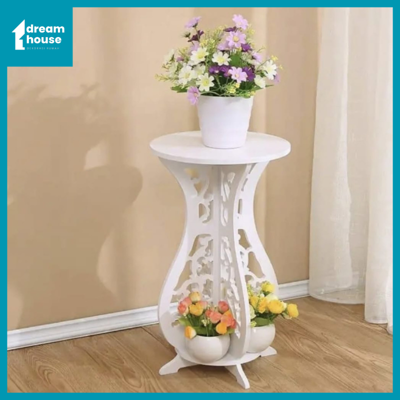 Jual Meja Pot Vas Bunga Aesthetic Meja Sudut Kecil Furnitur Kamar Ruang ...
