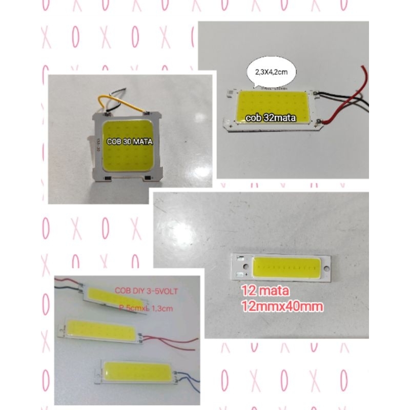 Jual LED COB 3-5 VOLT DC NYALA PUTIH TERANG DIY | Shopee Indonesia