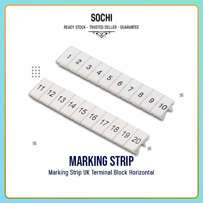 Jual Marking Strip Horizontal UK Terminal Block | Shopee Indonesia