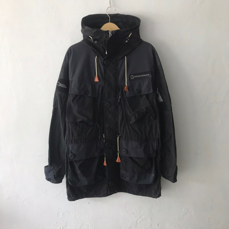 Jual NATIONAL GEOGRAPHIC PARKA JACKET ORIGINAL / SIZE XL / WARNA HITAM ...