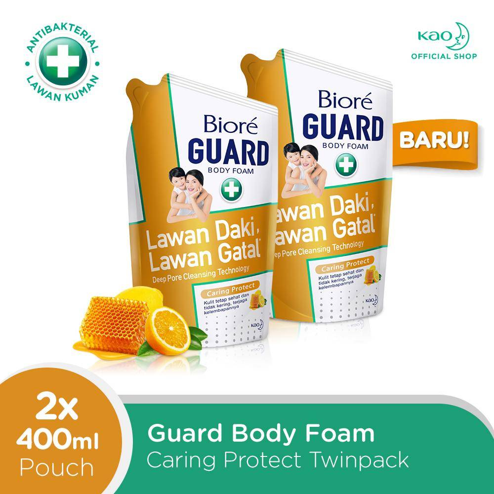 Jual Biore Guard Body Foam Refill Caring Protect 2 x 400 mL | Shopee ...