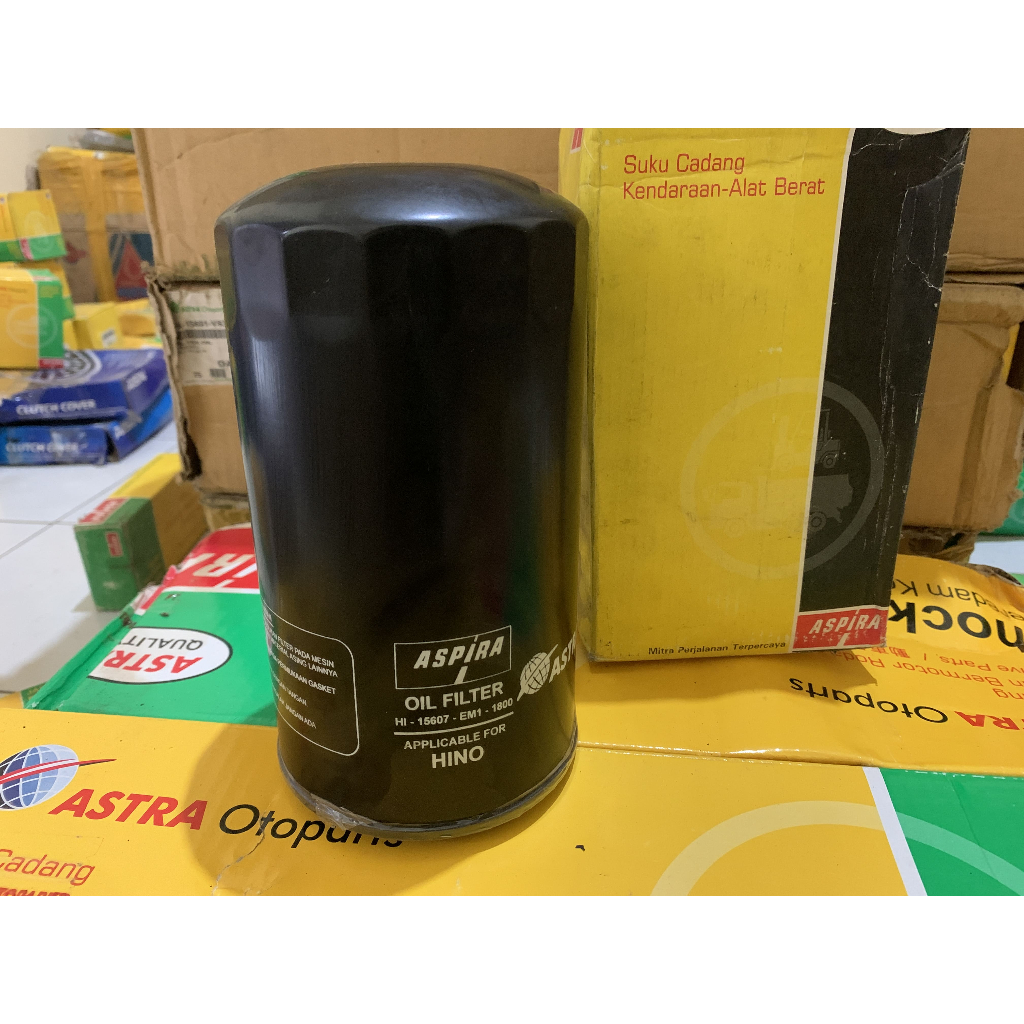 Jual Oil Filter Saringan Oli Hino EM100 Hitachi ASPIRA | Shopee Indonesia