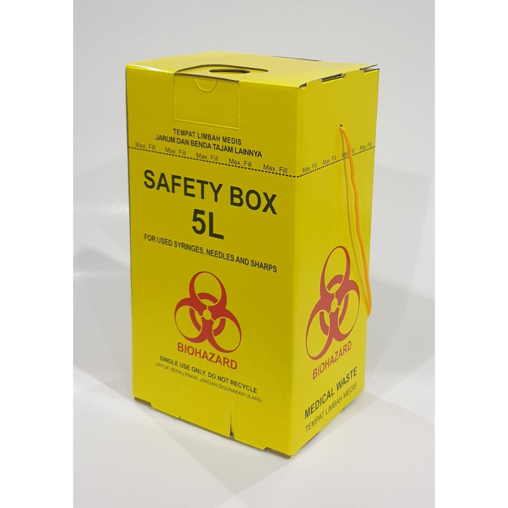 Jual Safety Box Biohazard 5L Kotak Sampah Medis 5 Liter | Shopee Indonesia